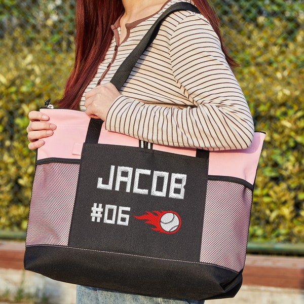 Canvas Baseball Tote - Etsy