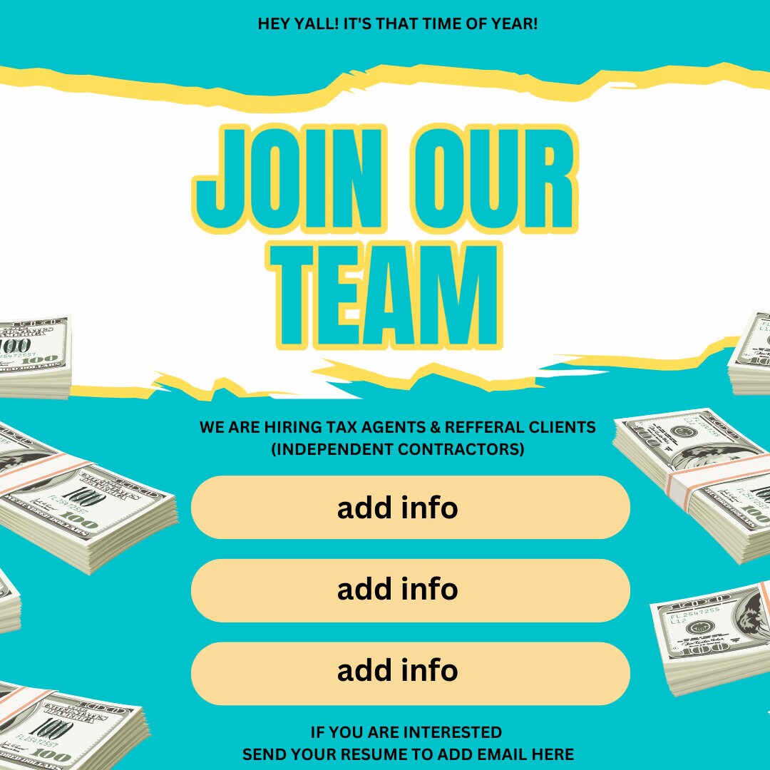 Join the Team Flyer - Etsy