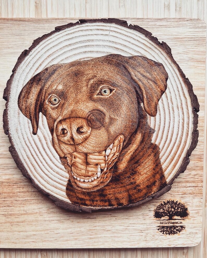 Wooden Pet Portraits | Wood Burned | Pyrography | Personlised ...