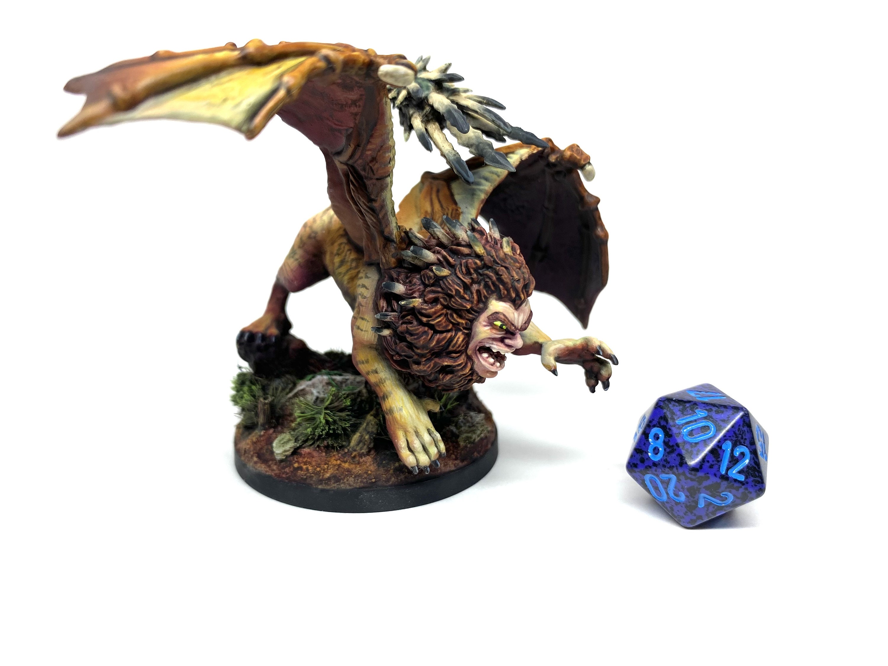 Manticore Professionally Painted Miniature, 28mm Scale, D&D, TTRPG - Etsy