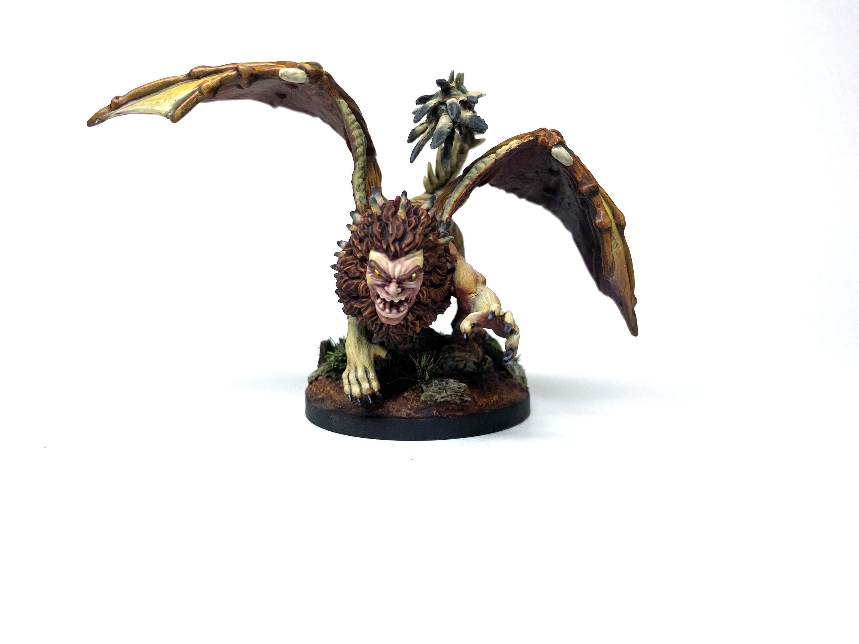 Manticore Professionally Painted Miniature, 28mm Scale, D&D, TTRPG - Etsy