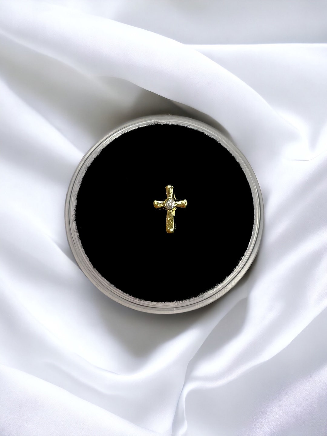 Gold Diamond Cross Tooth Gem - Etsy