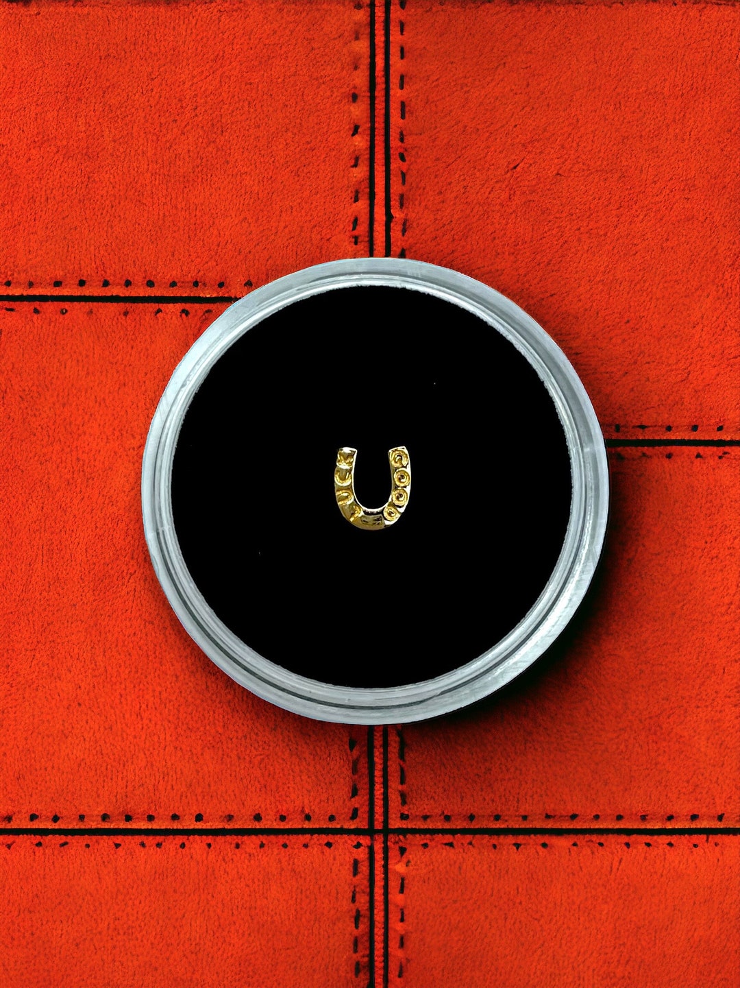 Solid 18k Gold Good Luck Tooth Gem Charm - Etsy