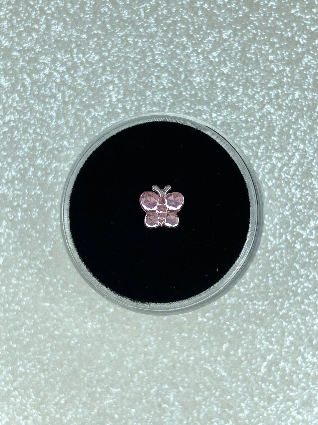 Pink Jelly Crystal Butterfly Tooth Gem - Etsy