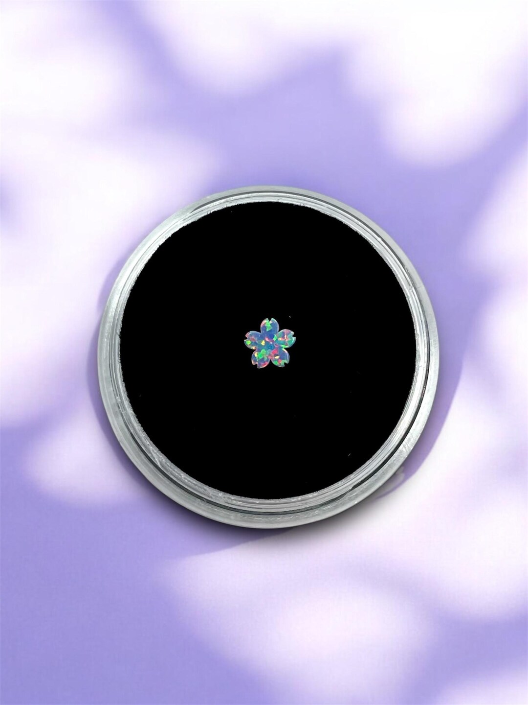Purple Opal Flower Tooth Gem - Etsy