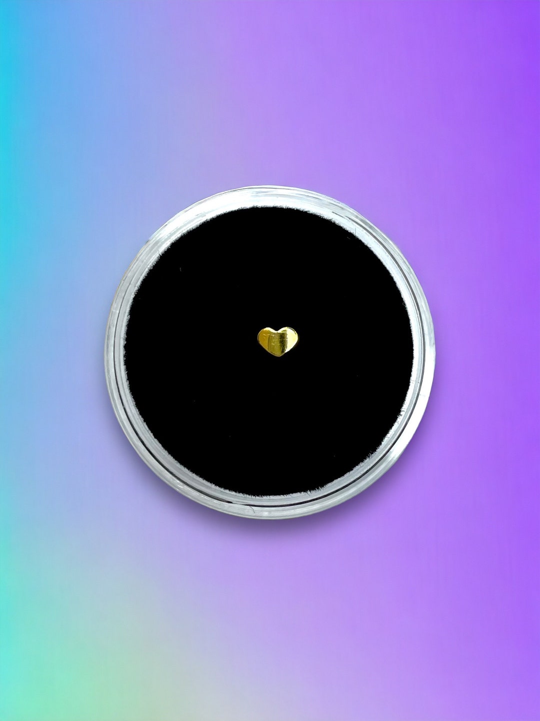 Tiny Gold Heart Tooth Gem - Etsy