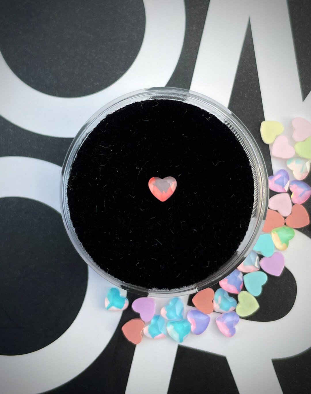 Pink Aura Heart Tooth Gem - Etsy