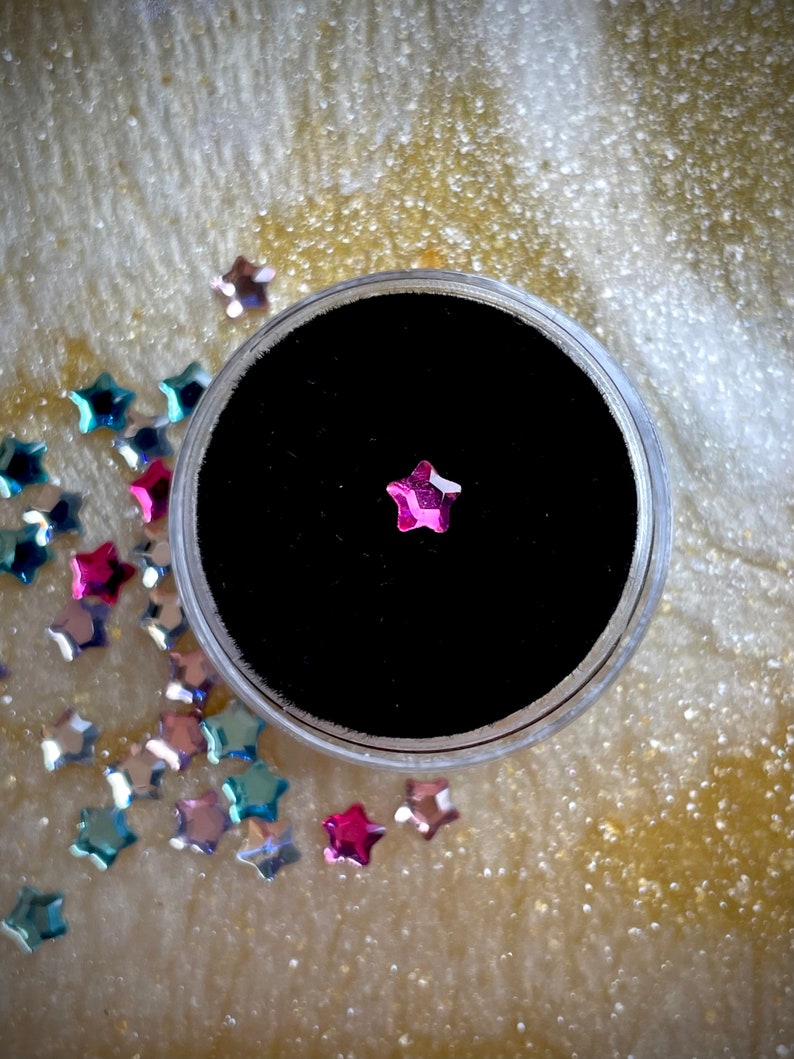 Hot Pink Crystal Star Tooth Gem - Etsy