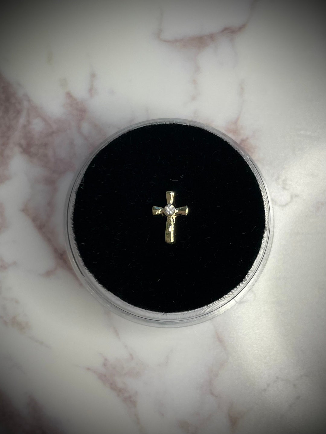 Gold Diamond Cross Tooth Gem - Etsy
