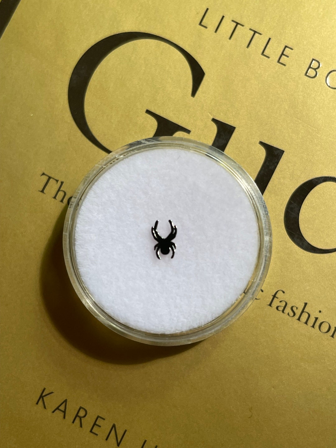 Black Spider Tooth Gem - Etsy