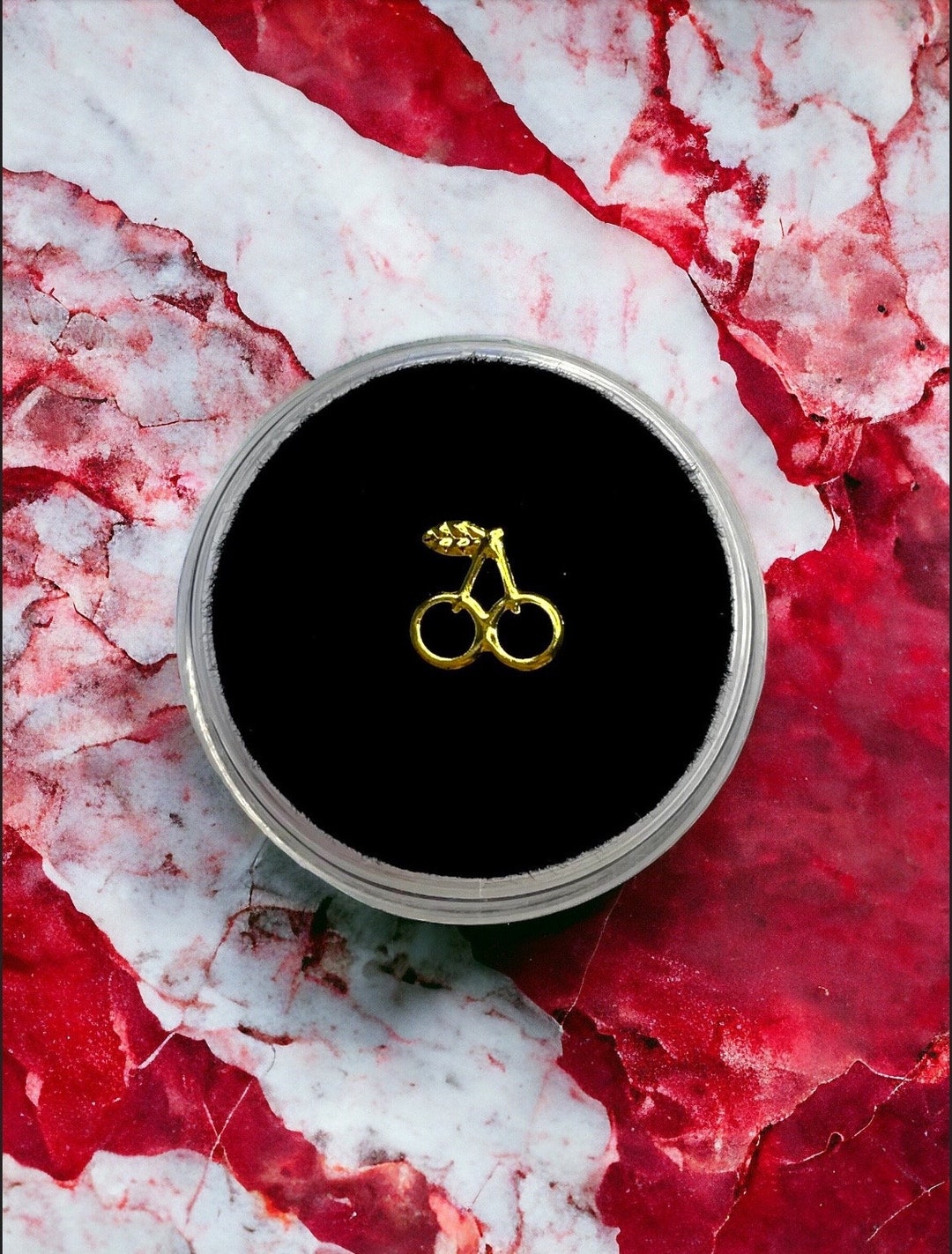 Gold Cherry Tooth Gem - Etsy