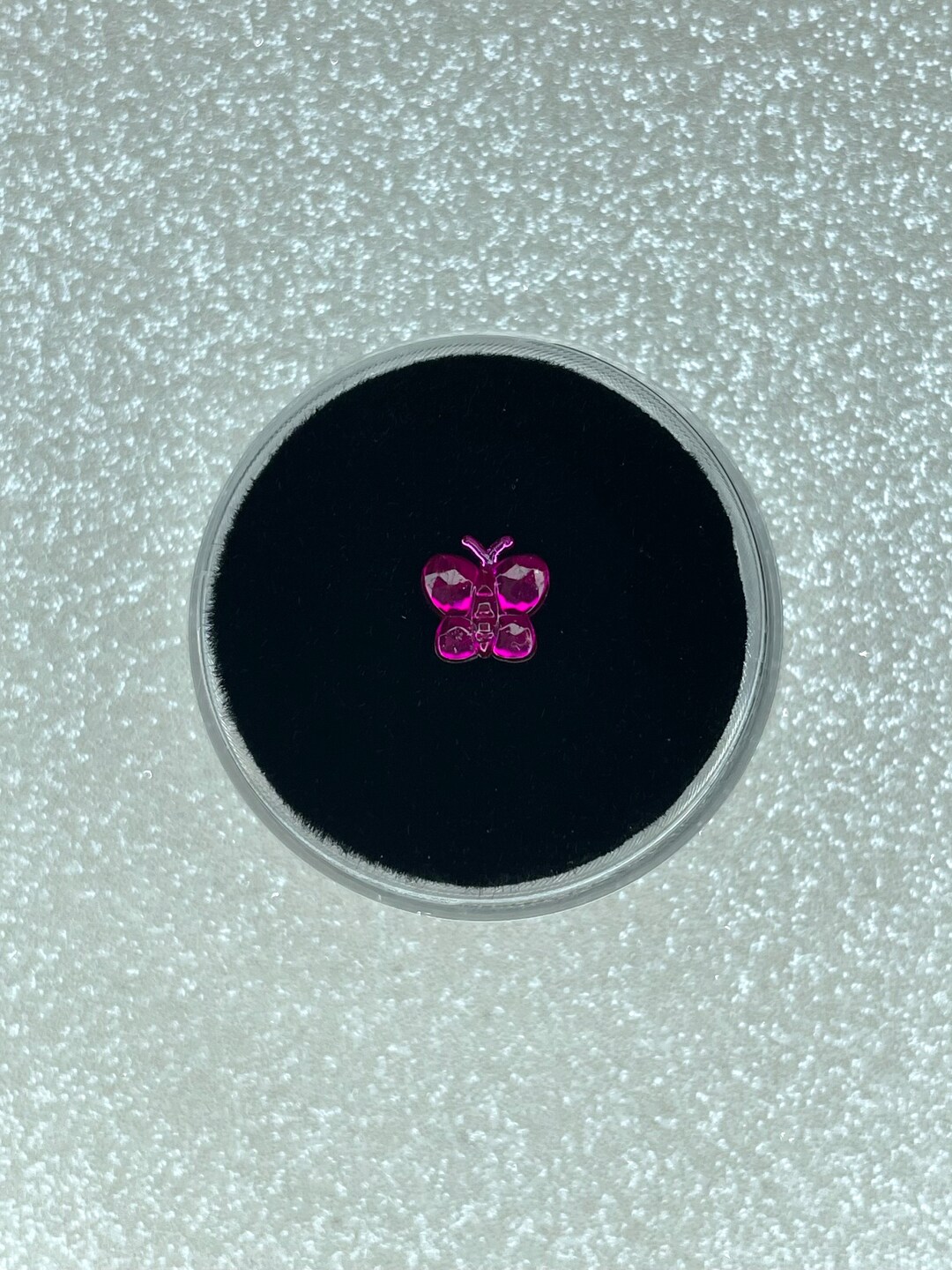 Purple Jelly Crystal Butterfly Tooth Gem - Etsy