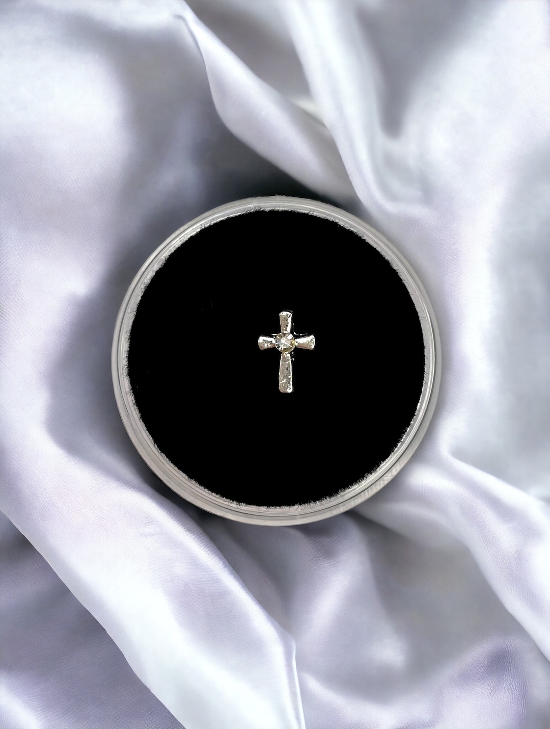Silver Diamond Cross Tooth Gem - Etsy