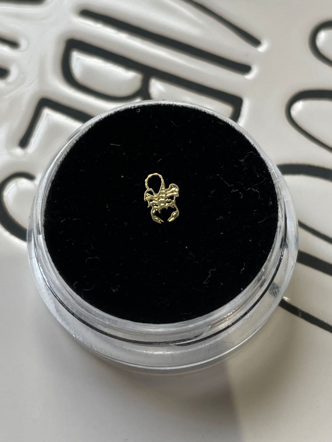 Gold Scorpion Tooth Gem - Etsy