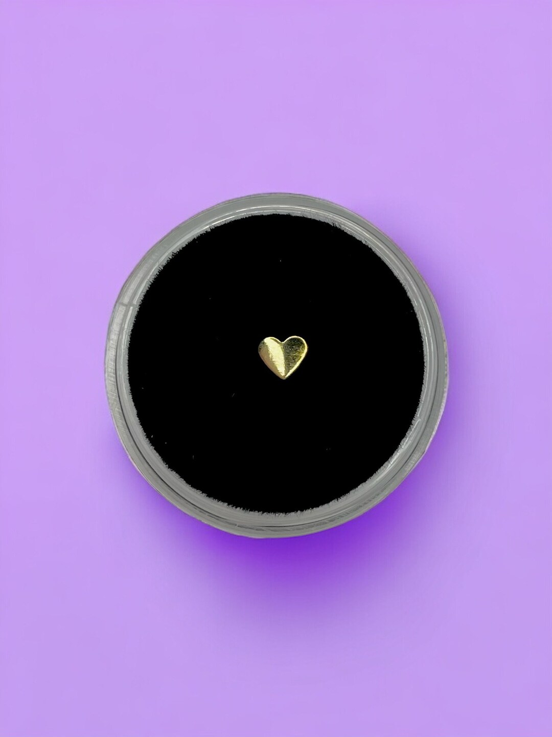 Golden Closed Heart Tooth Gem - Etsy