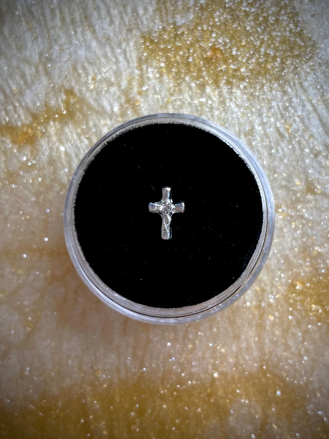 Silver Diamond Cross Tooth Gem - Etsy