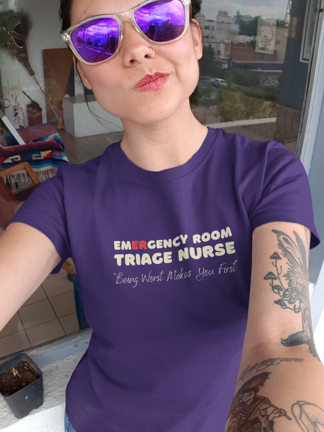 Emergency Room Triage Nurse, Funny ER Nursing T-shirt Unisex Short ...