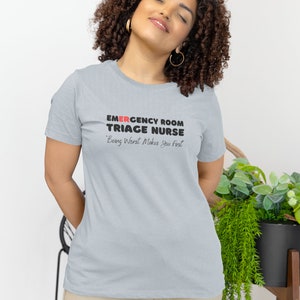 Emergency Room Triage Nurse, Funny ER Nursing T-shirt Unisex Short ...