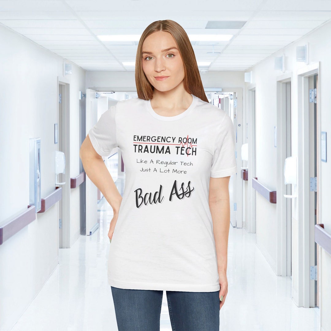 Emergency Room Trauma Tech Shirt, Unisex Short Sleeve Shirt. ER Tech ...