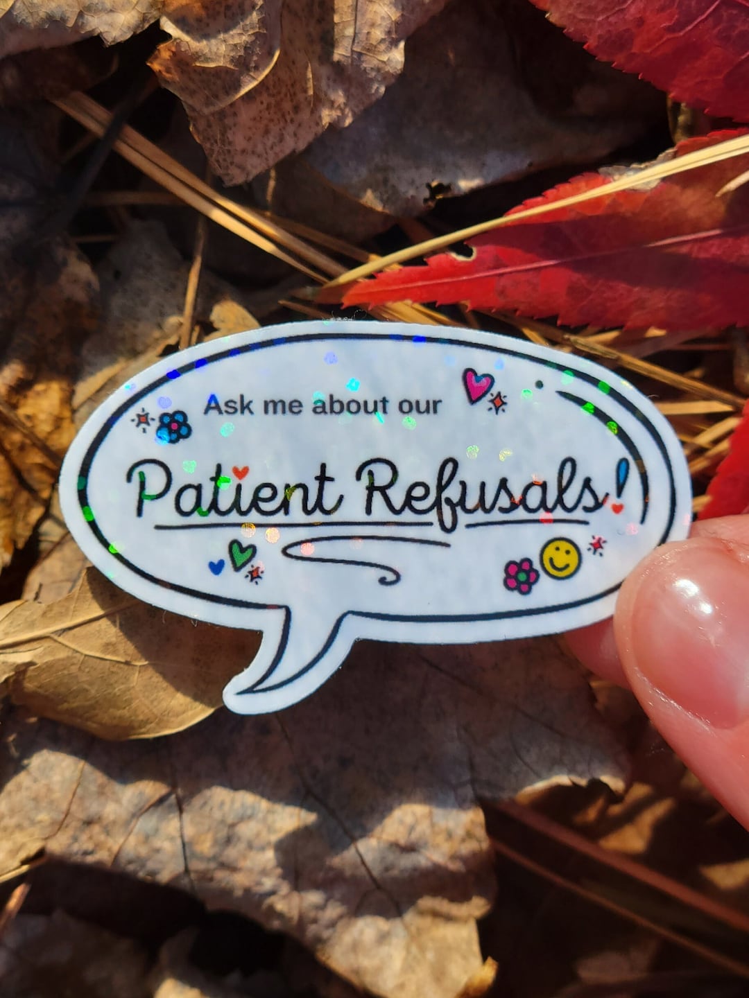 Ask Me About Our Patient Refusals EMS Sticker, Waterproof Sticker ...
