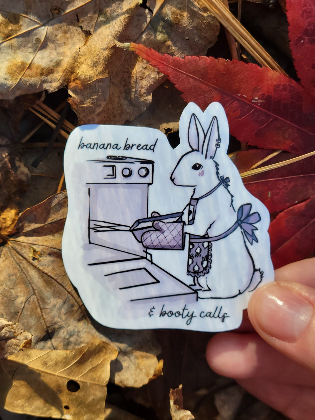 Banana Bread and Booty Calls Sticker, Waterproof Sticker, Vinyl Sticker ...