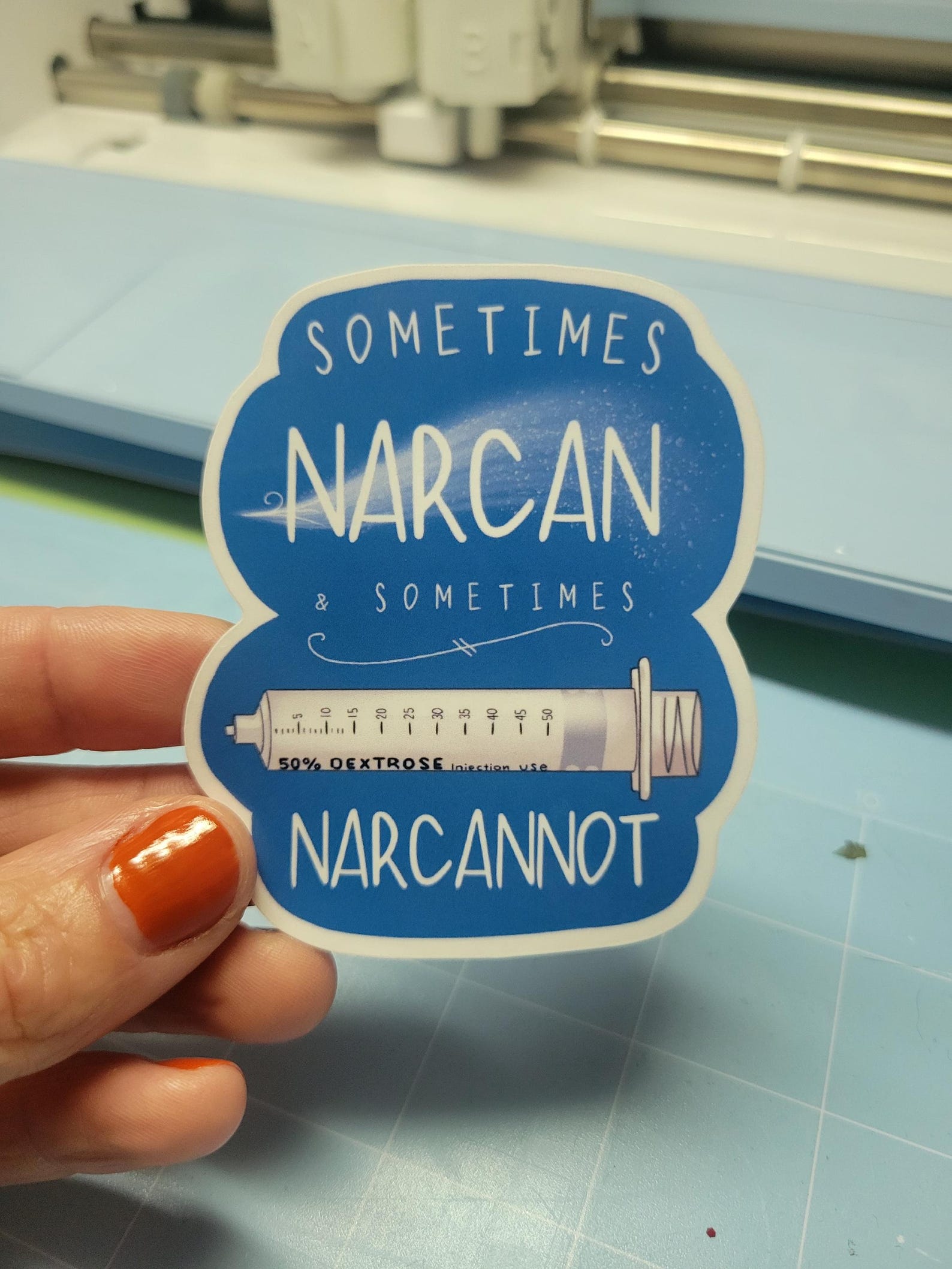 Sometimes Narcan Healthcare Sticker, Medical Humor, Waterproof Sticker ...