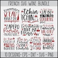 30 French Motivational Svg Bundle, French Design, French Saying, Quotes ...