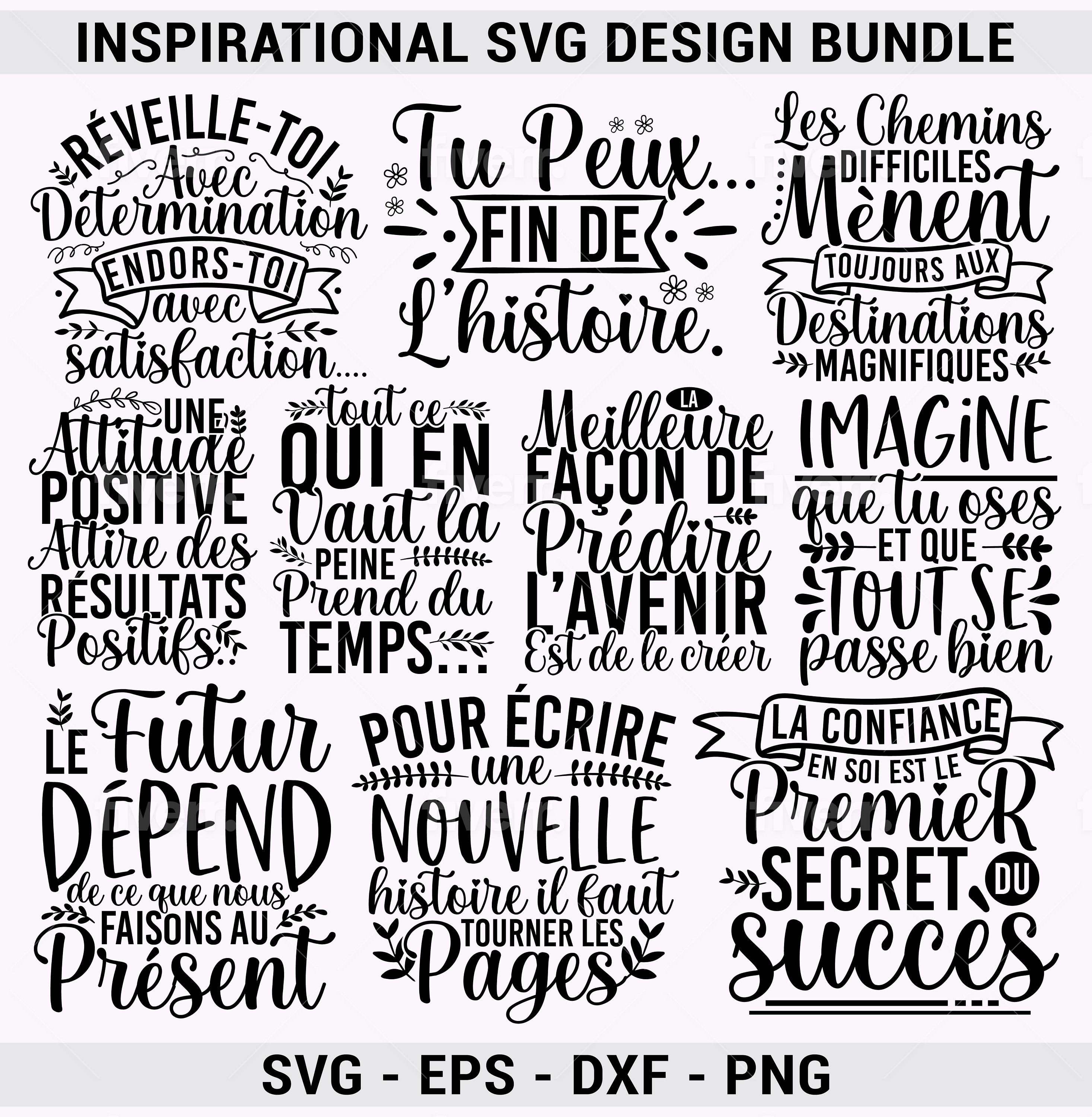 10 French Inspirational Svg Bundle, Shirt Designs Svg Files for Shirts ...