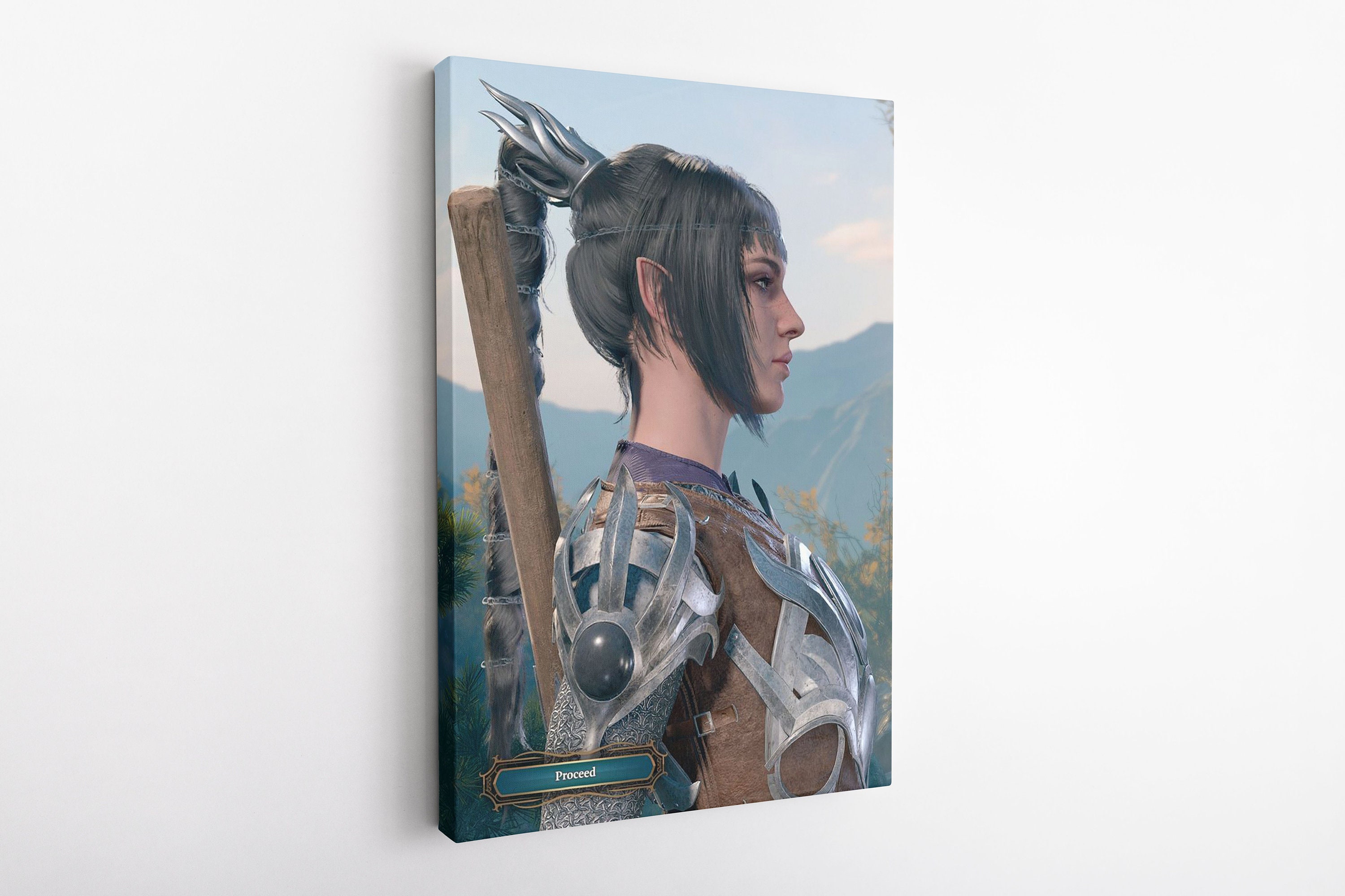 Shadowheart Art, Baldur's Gate 3 Canvas, Shadowheart Wall Decor ...