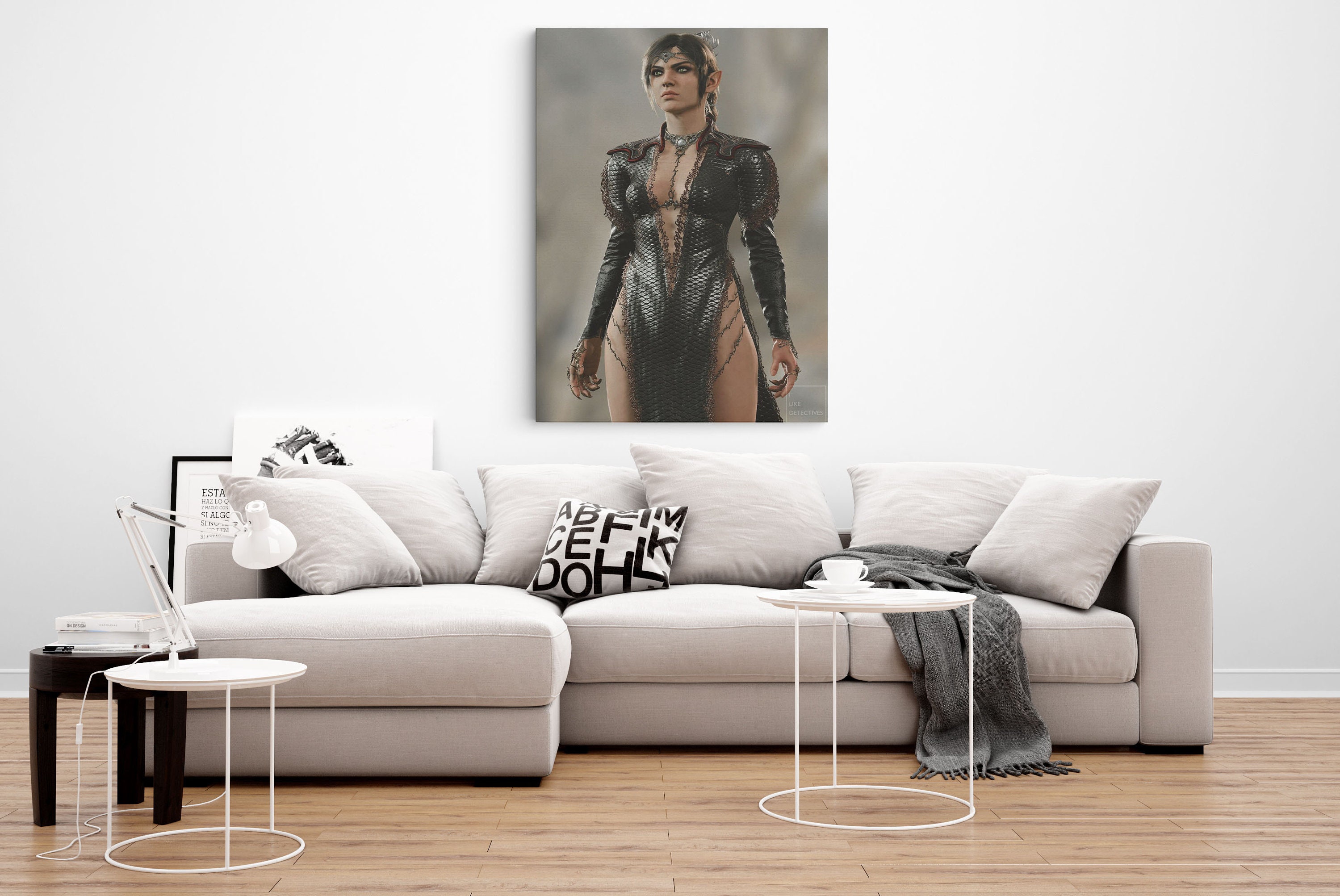 Shadowheart Art, Baldur's Gate 3 Canvas, Shadowheart Wall Decor ...