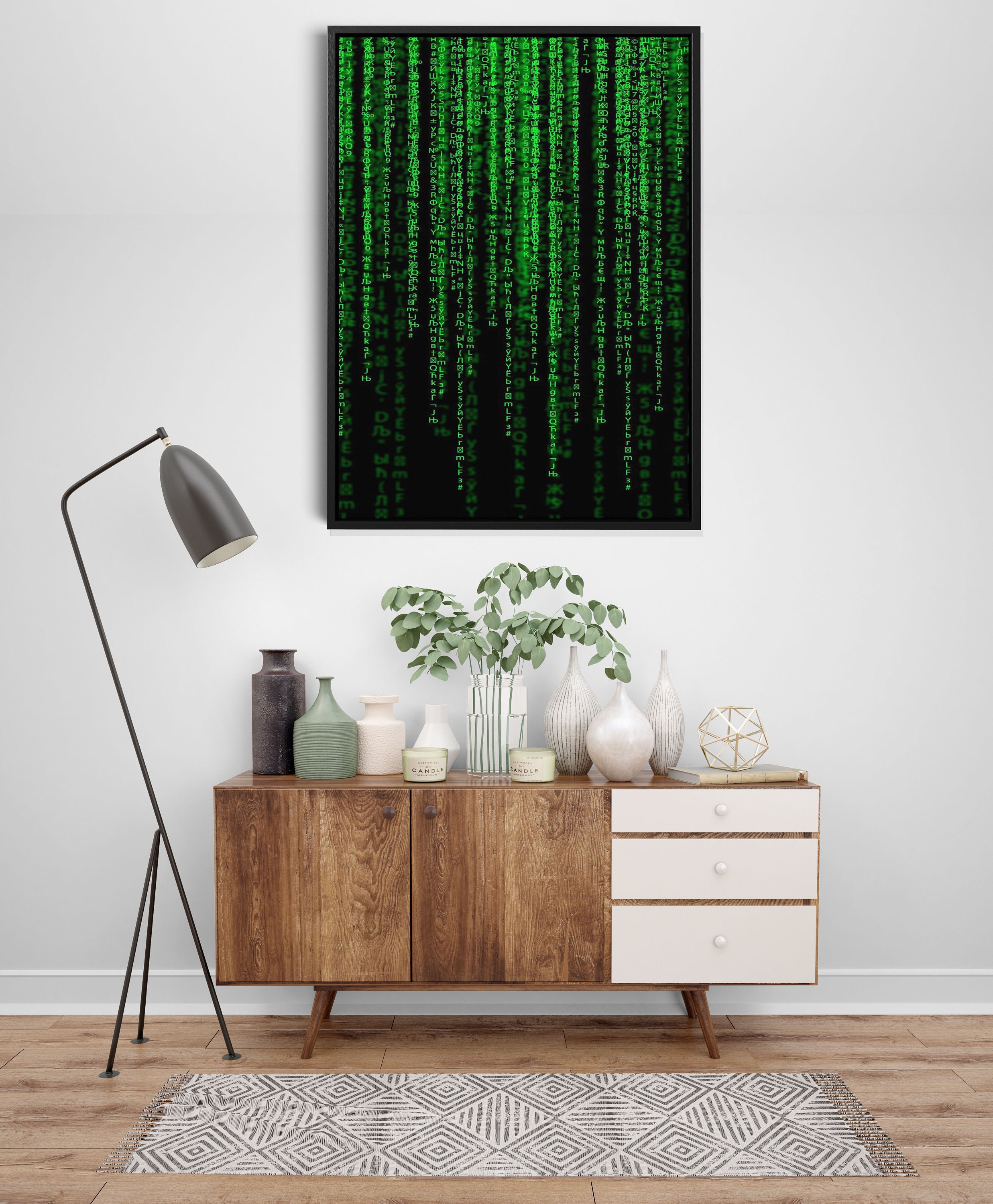 Matrix Canvas Matrix Wall Art-matrix-home Decor Technology-canvas ...