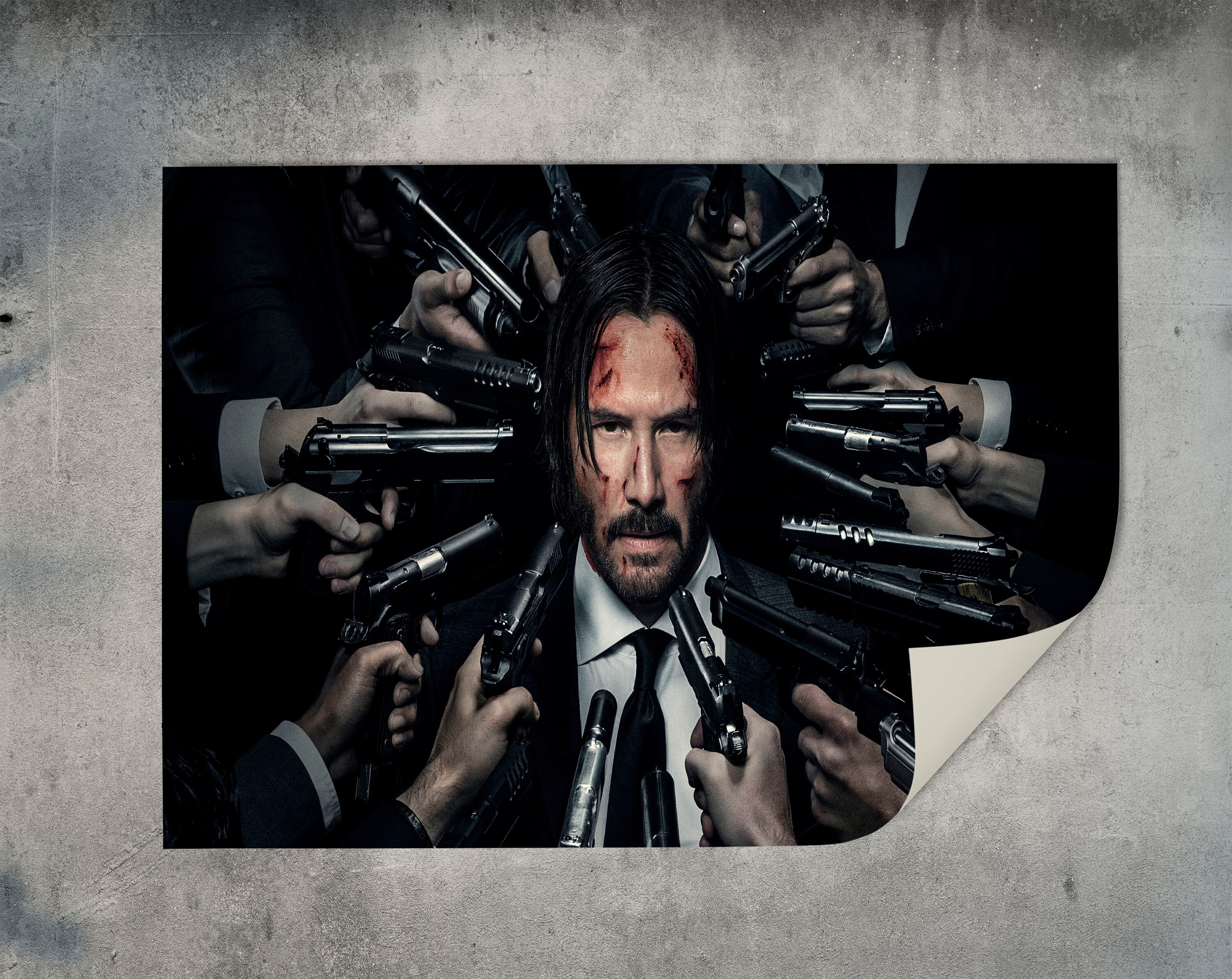 John Wick Poster, John Wick Canvas Print, Famous Movie Actor Wall Art ...