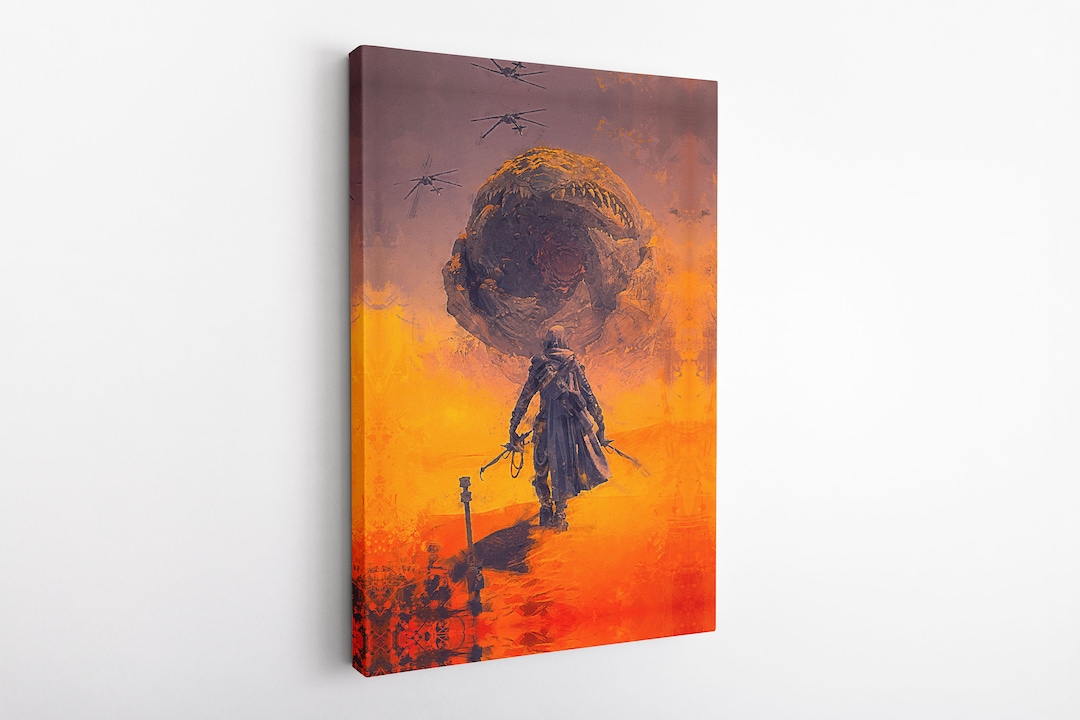 Dune Canvas, Dune Poster, Dune Art Canvas, Digital Art Canvas, Modern ...