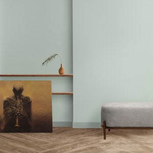 Skeleton Playing the Trumpet, Painting of Zdzislaw Beksinski Wall Decor ...