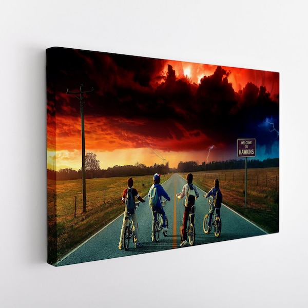 Strangers Things Canvas - Etsy