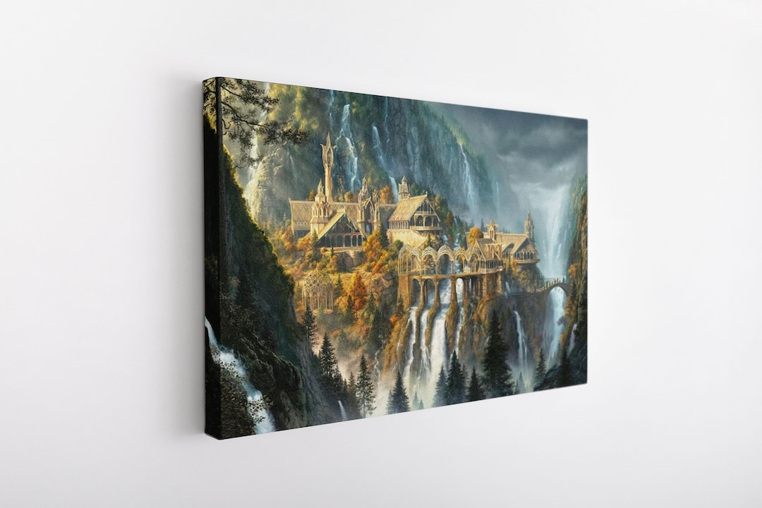 Rivendell , the Lord of the Rings , Print on Canvas , Wall Art , Huge ...