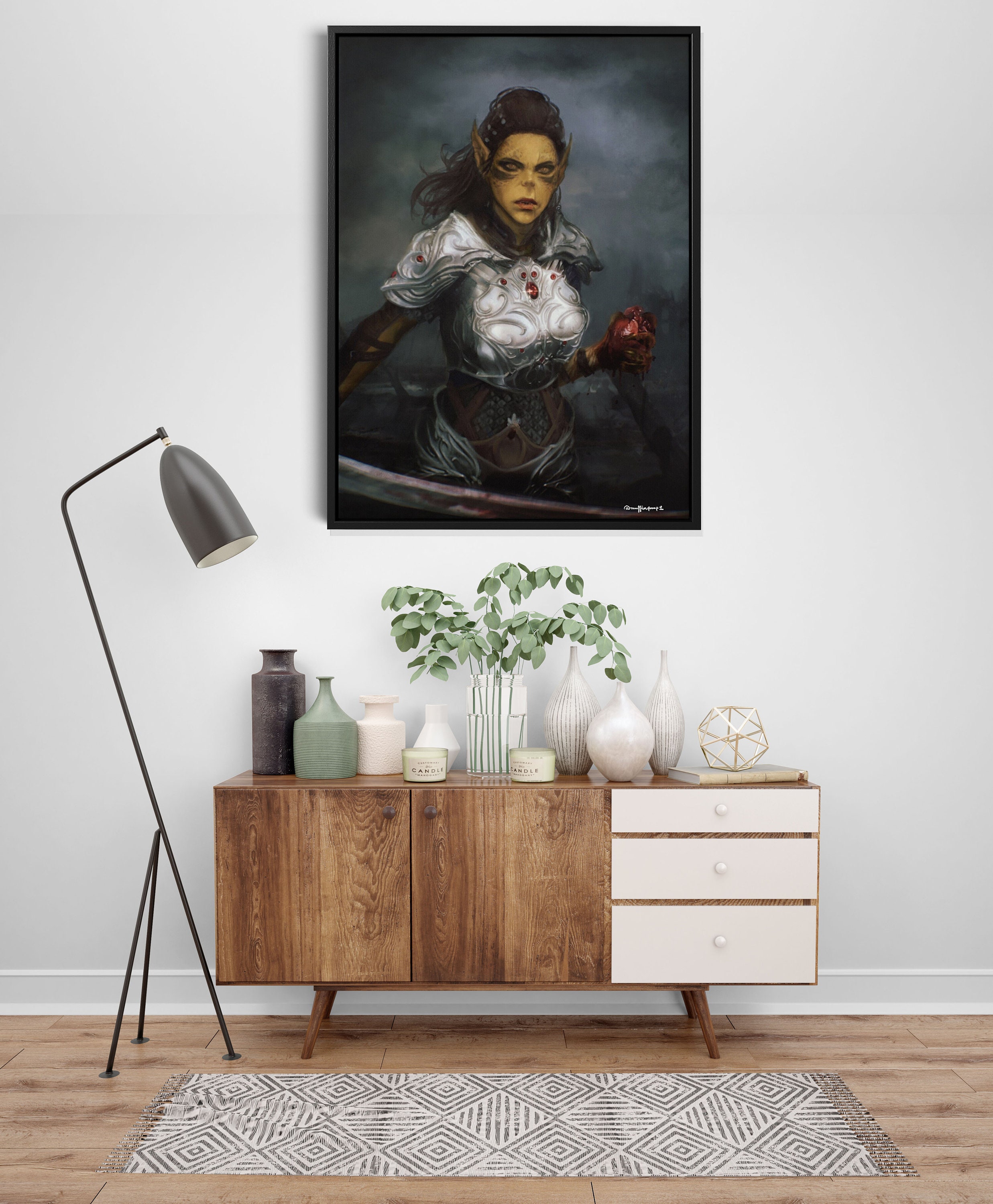 Lae'zel Art, Baldur's Gate 3 Canvas, Lae'zel Wall Decor, Lae'zel Poster, Baldurs Gate Wall Art ...