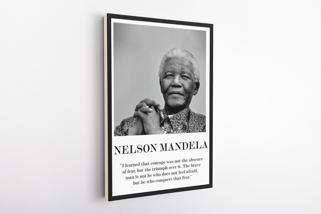 Nelson Mandela, Nelson Mandela Print, Mandela Quote, Mandela Poster ...