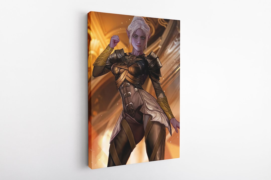 Minthara Art, Baldur's Gate 3 Canvas, Minthara Wall Decor, Minthara ...
