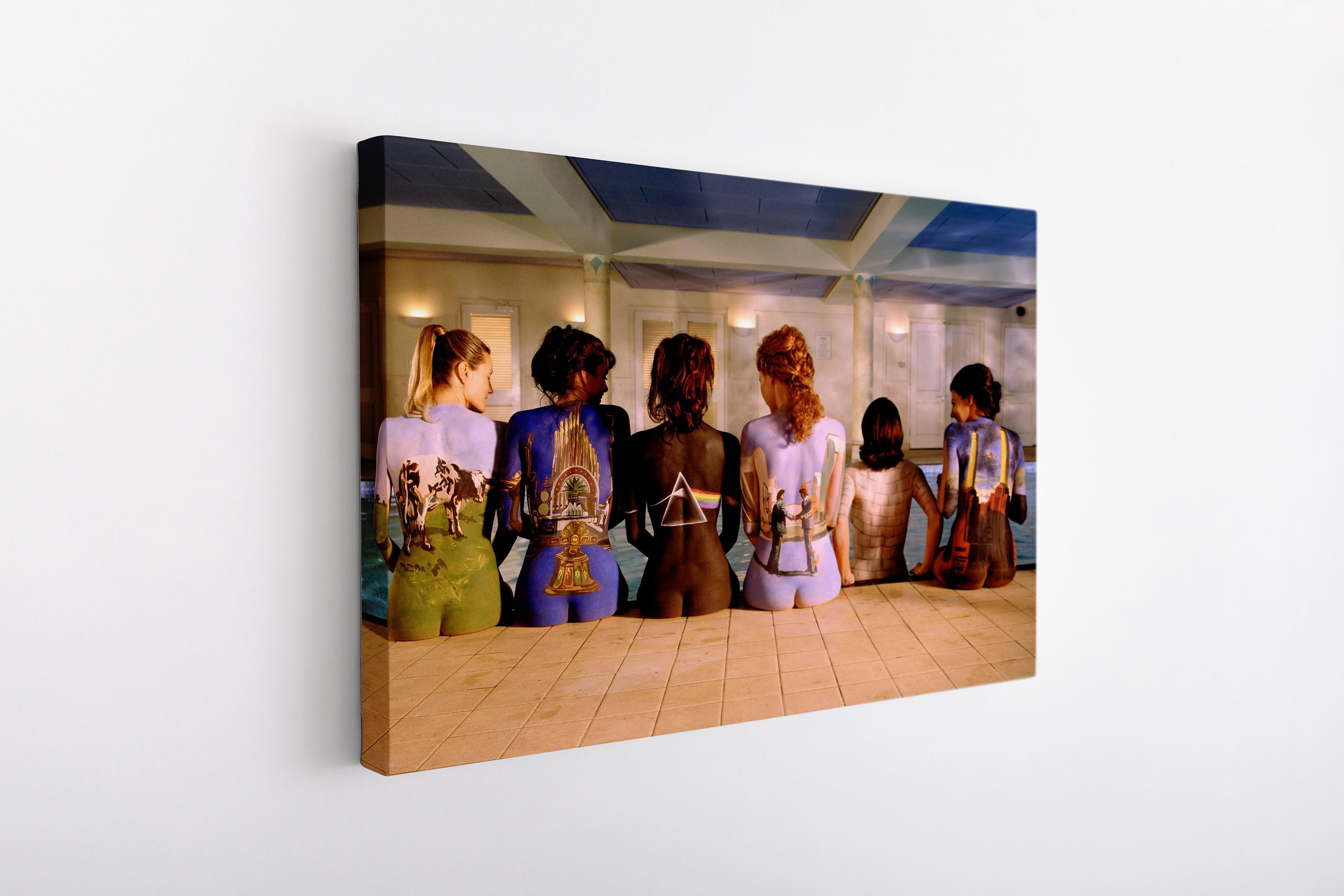 Naked Woman Wall Decor, Music Art, Pink Floyd Music Canvas Art,pink ...