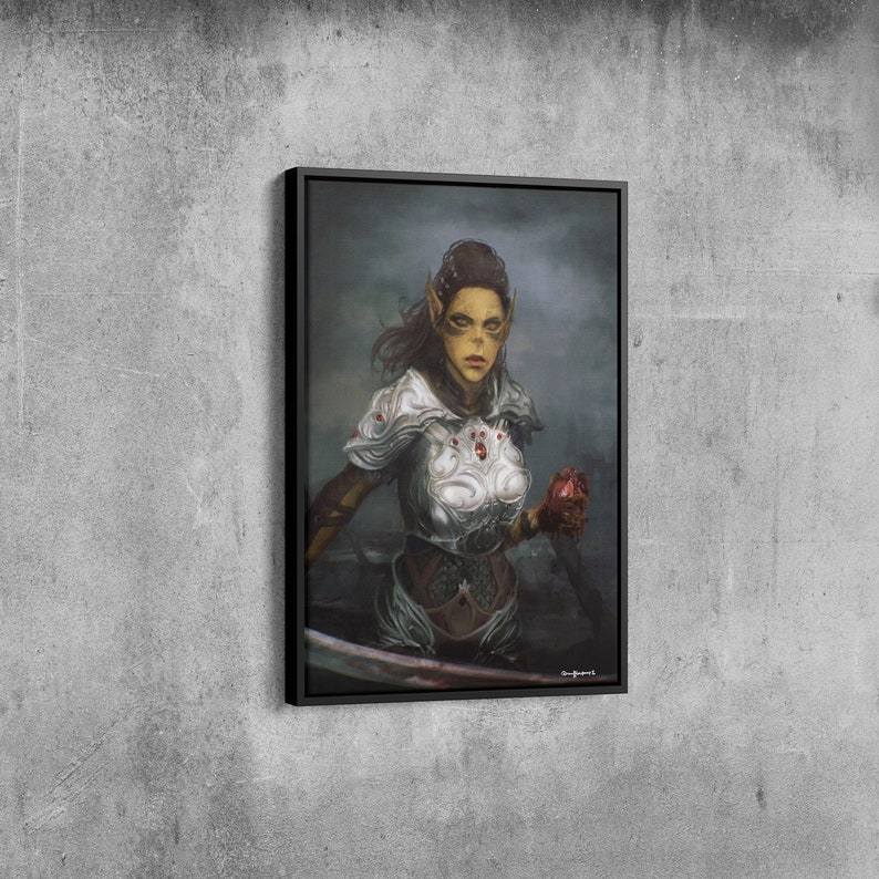 Lae'zel Art, Baldur's Gate 3 Canvas, Lae'zel Wall Decor, Lae'zel Poster ...