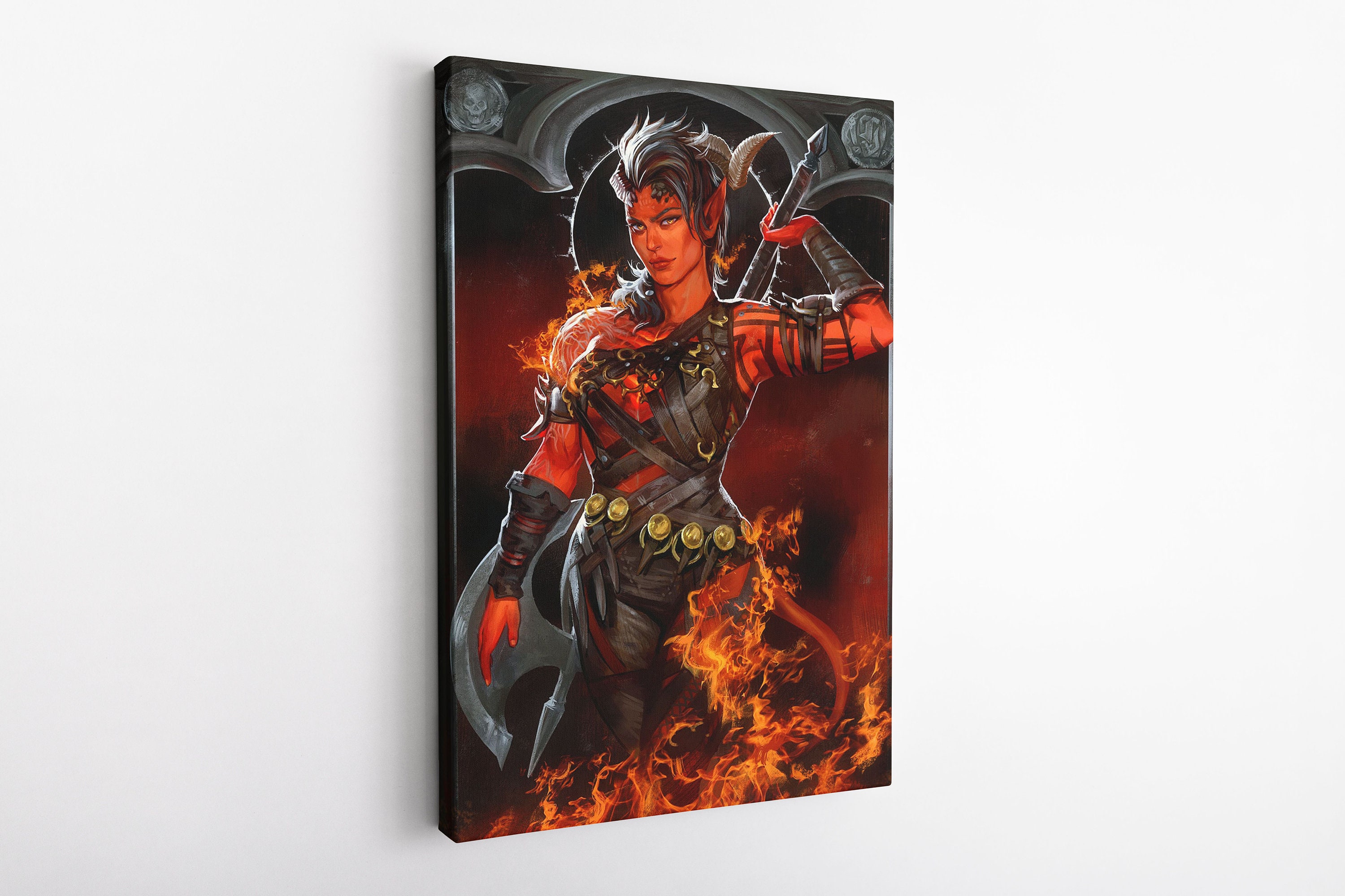 Karlach Art Baldur's Gate 3 Canvas Karlach Wall Decor - Etsy Norway
