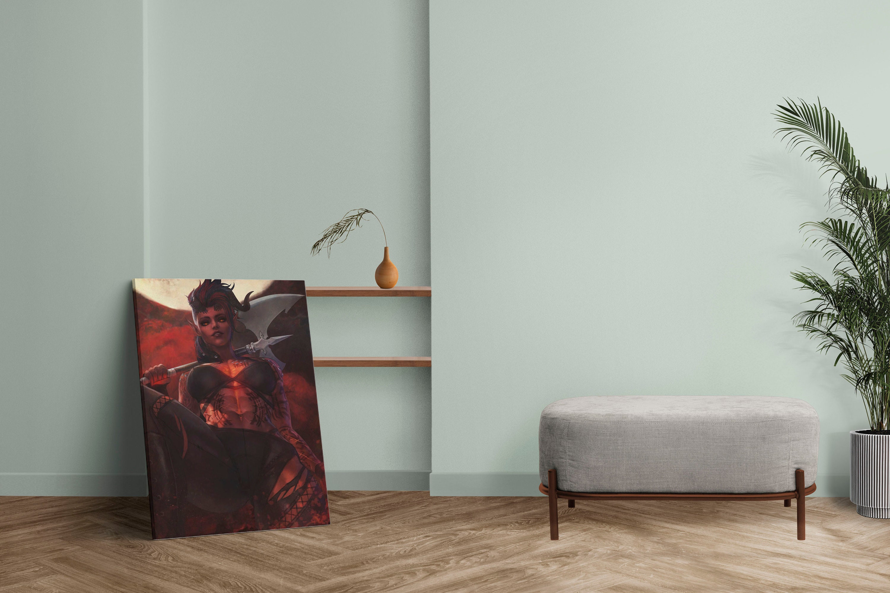 Karlach Art, Baldur's Gate 3 Canvas, Karlach Wall Decor, Karlach Poster ...