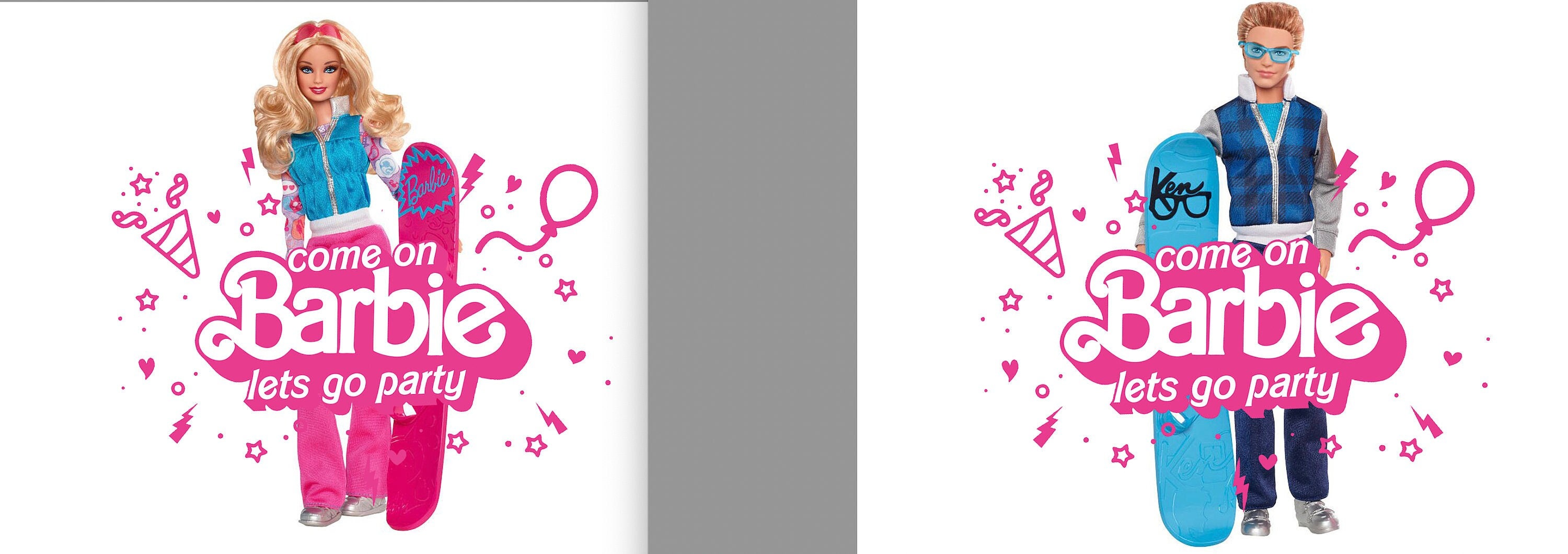 Barbie + Ken Snowboarding Party - Etsy