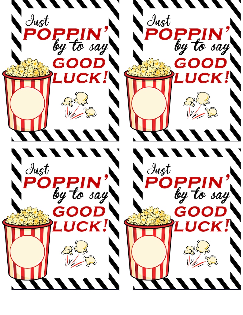 Just Poppin' in for Good Luck PNG/PDF - Etsy