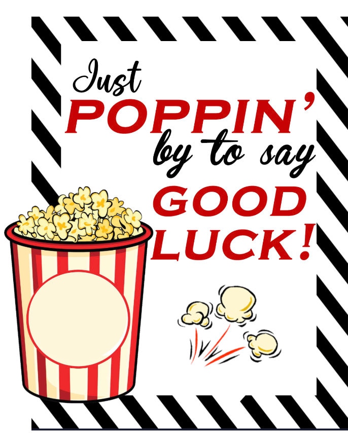 Just Poppin' in for Good Luck PNG/PDF - Etsy