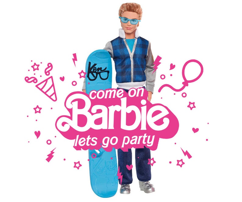 Barbie Ken Snowboarding Party - Etsy