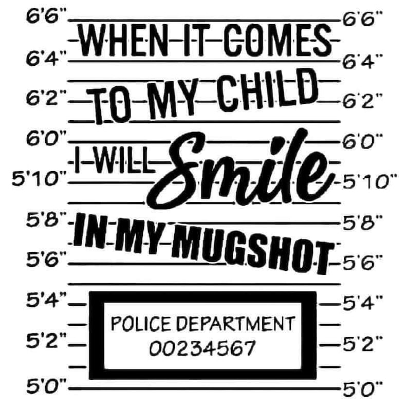 Mugshot Smile (sublimation) - Etsy