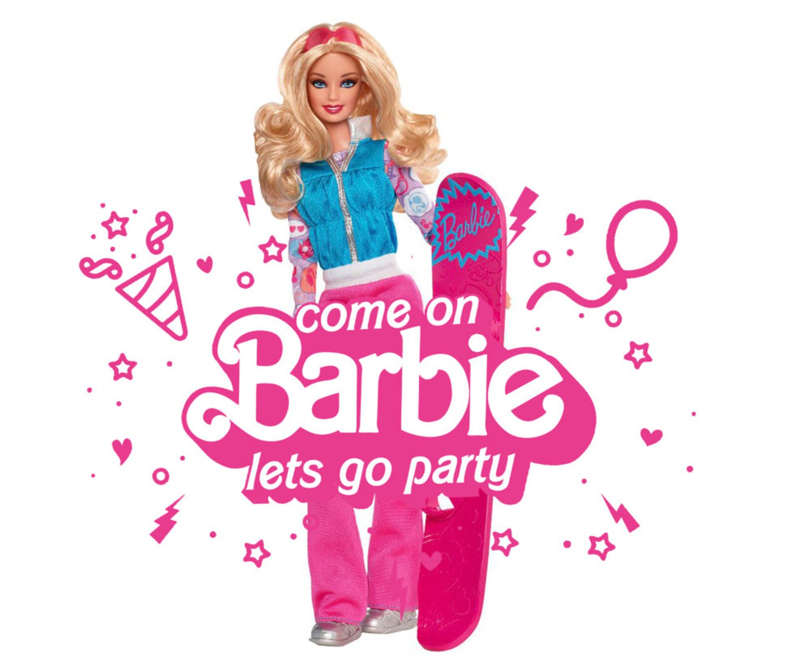 Barbie + Ken Snowboarding Party - Etsy