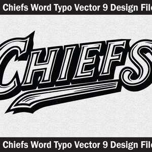Chiefs Svg,chiefs Mascot Svg,chiefs Cut File,chiefs Vector,chiefs Word ...